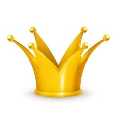 Golden crown Royalty Free Vector Image - VectorStock