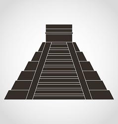 Hand sketched aztec pyramid Royalty Free Vector Image