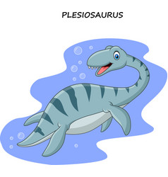 Cartoon happy dinosaur Royalty Free Vector Image