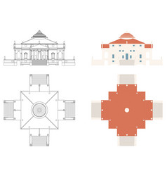 Fitness equipment top view set 1 for interior Vector Image