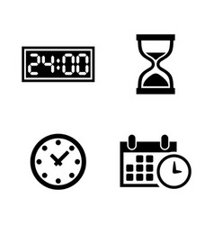 Pixel clock Royalty Free Vector Image - VectorStock