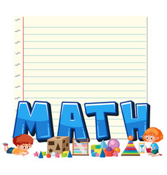 Children character holding geometry shapes Vector Image