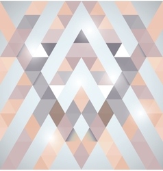 Textured vintage pink triangles background Vector Image