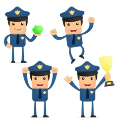 Policeman yelling Royalty Free Vector Image - VectorStock