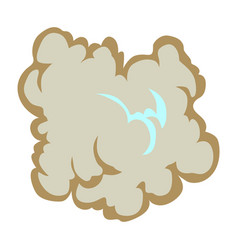 Explosion animation cartoon burst effect Vector Image