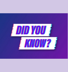 Did you know text in balloons Royalty Free Vector Image