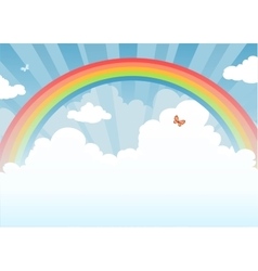 Rainbow sky Royalty Free Vector Image - VectorStock