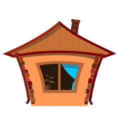 Colorful of a small cartoon house Royalty Free Vector Image