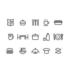 Outline icon food Royalty Free Vector Image - VectorStock