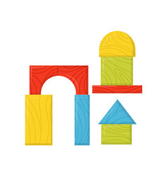 Boy playing with shape blocks Royalty Free Vector Image
