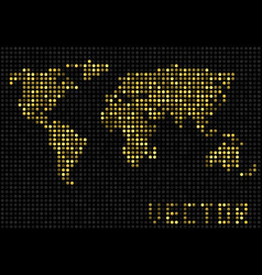 Simple world map Royalty Free Vector Image - VectorStock