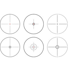 Sniper aim pointer weapon targeting pointers Vector Image