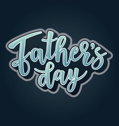 Super dad lettering poster with mustache Vector Image