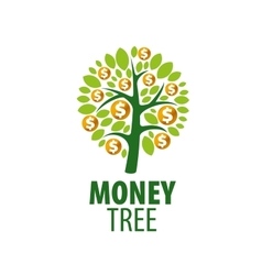 Creative green hand tree logo Royalty Free Vector Image