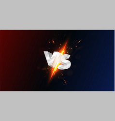 Versus logo vs letters for sports and fight Vector Image
