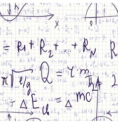 Mathematics seamless pattern Royalty Free Vector Image