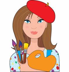 Artist boy Royalty Free Vector Image - VectorStock