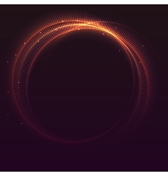 Magic hot gold circle glowing fire ring tr Vector Image