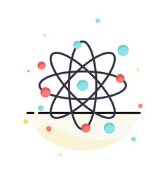 Cute cartoon molecule and atom icon set atomic Vector Image