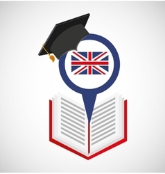 Learn english online icon Royalty Free Vector Image