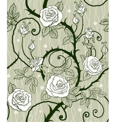 Roses spring pattern Royalty Free Vector Image