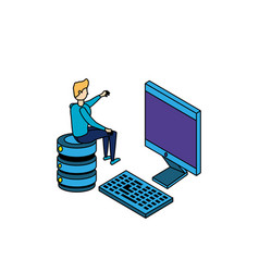 Computer Royalty Free Vector Image - VectorStock