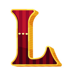 Letter u in circus style Royalty Free Vector Image