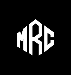 Mrc triangle letter logo design Royalty Free Vector Image