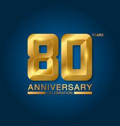 15 years anniversary celebration logotype golden Vector Image
