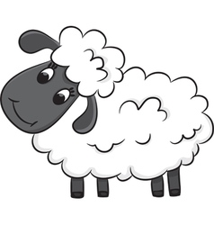 Scared sheep Royalty Free Vector Image - VectorStock