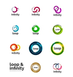 Rainbow symbol of infinity Royalty Free Vector Image