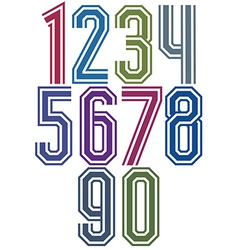 Map pins with numbers Royalty Free Vector Image