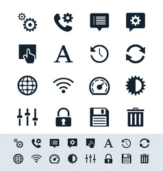 Contact and communication icon set Royalty Free Vector Image