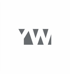 Wy logo monogram design template Royalty Free Vector Image