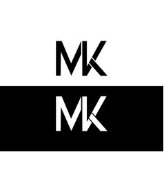 Rk logo design Royalty Free Vector Image - VectorStock