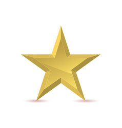 Golden star ranking symbol top award Royalty Free Vector