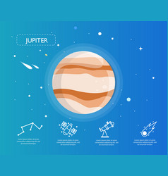 Astronomy solar system and universe infographics Vector Image