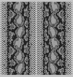 Snake python skin texture seamless pattern black Vector Image