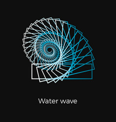 Water wave Logo Template Royalty Free Vector Image