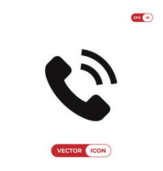 Telephone call icon isolated on white background Vector Image