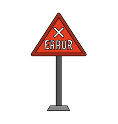 Error sign icon image Royalty Free Vector Image