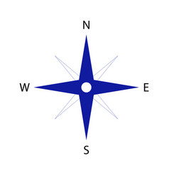 Star compass rose graphic design template Vector Image