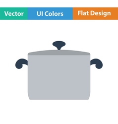 Steel cooking pan Royalty Free Vector Image - VectorStock