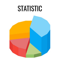 3d pie chart Royalty Free Vector Image - VectorStock