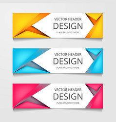 Abstract web banner design background or header Vector Image