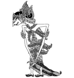 Wayang gareng Royalty Free Vector Image - VectorStock