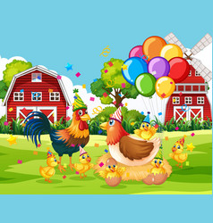 Border template with summer theme in background Vector Image