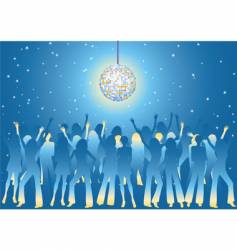 Girls night out neon lettering on brick wall Vector Image