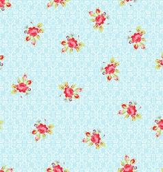 Flower seamless pattern with roses Royalty Free Vector Image