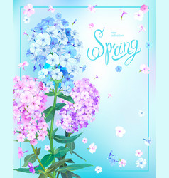 Spring collection background Royalty Free Vector Image